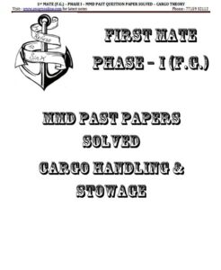 Cargo Solved MMD Past Papers Phase 1 Chief Mate